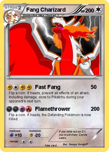 Pokémon Fang Charizard - Fast Fang - My Pokemon Card