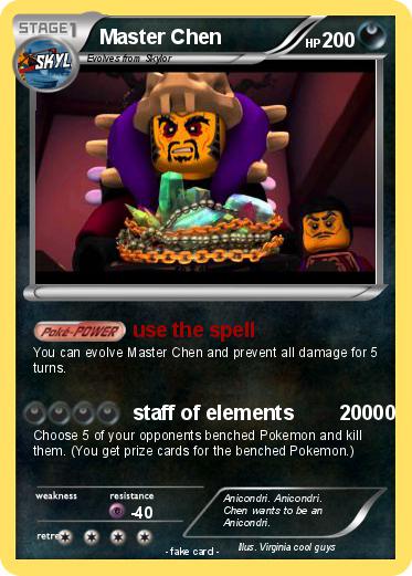 Pokémon Master Chen 1 1 - use the spell - My Pokemon Card
