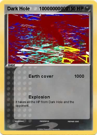 Pokémon Dark Hole 10000000000 10000000000 - Earth cover 1000 - My ...