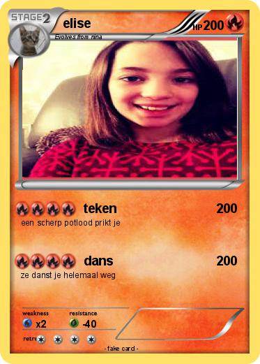 Pokémon elise 72 72 - teken - My Pokemon Card
