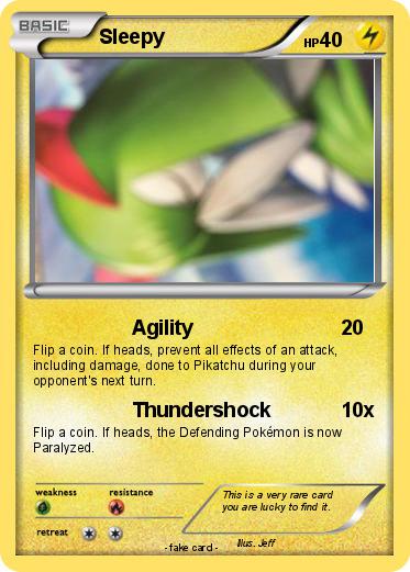 Pokémon Sleepy 290 290 - Agility - My Pokemon Card
