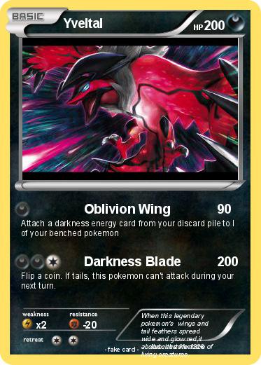 Pokémon Yveltal 2279 2279 - Oblivion Wing - My Pokemon Card