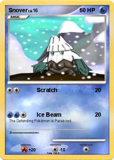 Pokémon Snover 19 19 - Scratch - My Pokemon Card