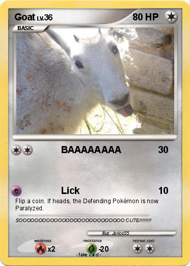 Pokémon Goat 180 180 - BAAAAAAAA - My Pokemon Card