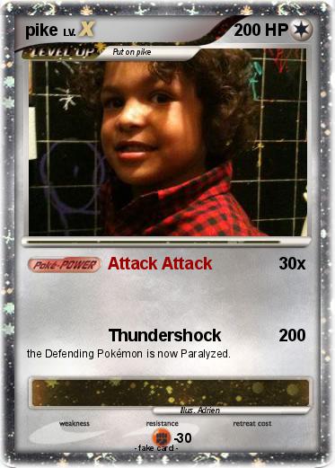 Pokémon pike 22 22 - Attack Attack - My Pokemon Card