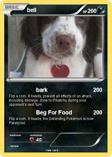 Pokémon bell 50 50 - bark - My Pokemon Card