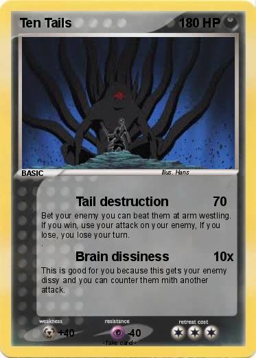 Pokémon Ten Tails 2 2 - Tail destruction - My Pokemon Card