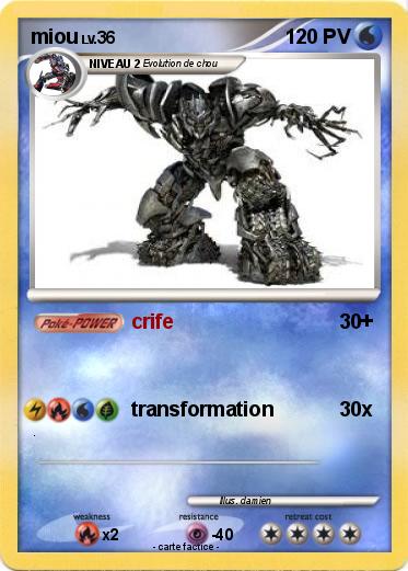 Pokémon miou 35 35 - crife - Ma carte Pokémon