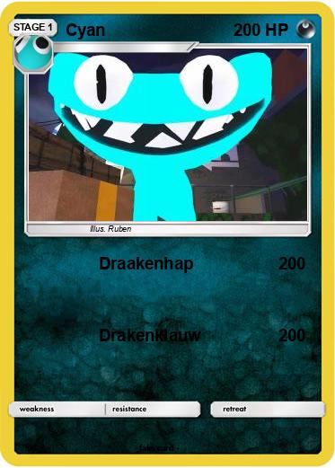 Pokémon Cyan 100 100 - Draakenhap - My Pokemon Card