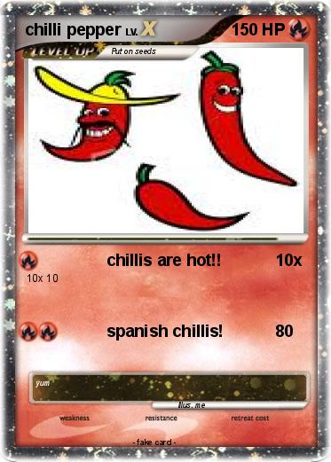 Pokémon chilli pepper - chillis are hot!! - My Pokemon Card