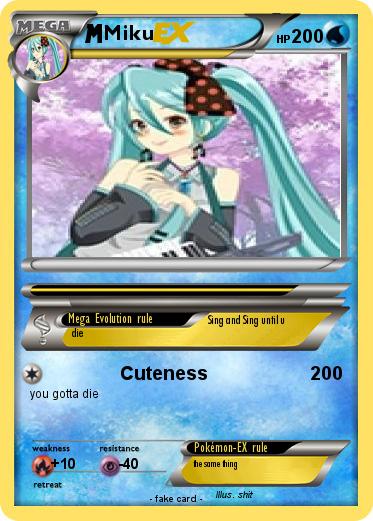 Pokémon Miku 393 393 - Cuteness - My Pokemon Card