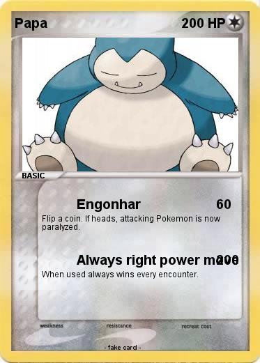 Pokémon Papa 1085 1085 - Engonhar - My Pokemon Card