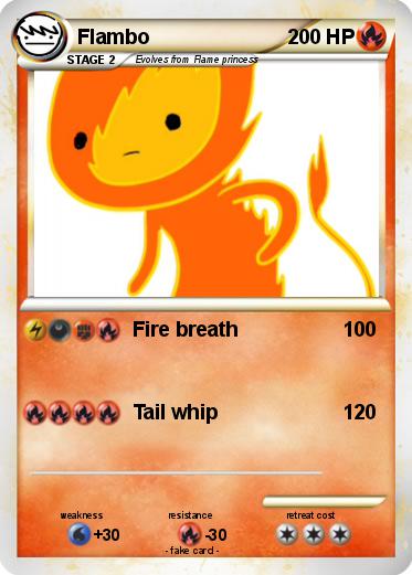 Pokémon Flambo 24 24 - Fire breath - My Pokemon Card