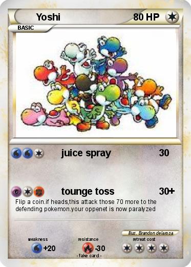 Pokémon Yoshi 2926 2926 - juice spray - My Pokemon Card