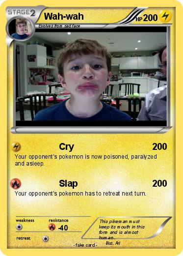 Pokémon Wah wah - Cry - My Pokemon Card