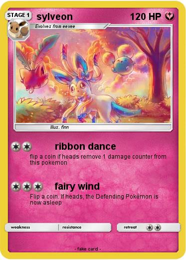 Pokémon sylveon 637 637 - ribbon dance - My Pokemon Card