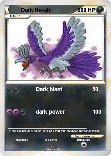 Pokémon Dark Ho oh 57 57 - Dark blast - My Pokemon Card
