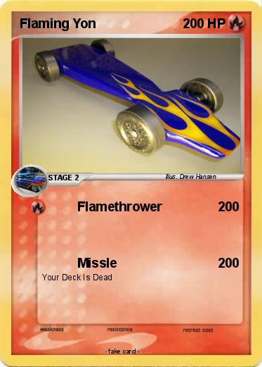 Pokémon Flaming Yon - Flamethrower - My Pokemon Card