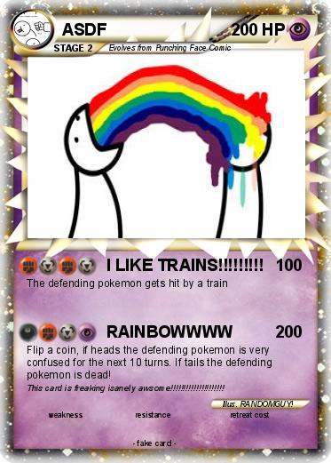 Pokémon ASDF 120 120 - I LIKE TRAINS!!!!!!!!! - My Pokemon Card