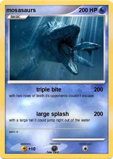 Pokémon mosasaurs 3 3 - triple bite - My Pokemon Card