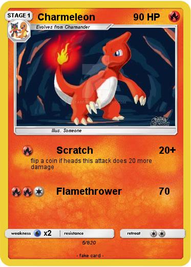 Pokémon Charmeleon 811 811 - Scratch - My Pokemon Card