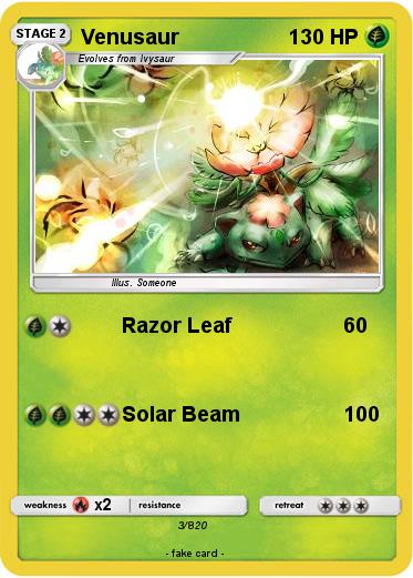Pokémon Venusaur 957 957 - Razor Leaf - My Pokemon Card