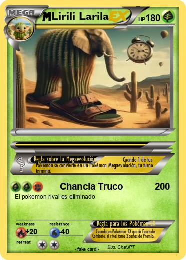 Pokémon Lirili Larila 17 17 - Chancla Truco - Mi carta pokémon