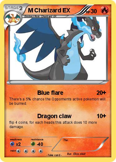 Pokémon M Charizard EX 523 523 - Blue flare - My Pokemon Card