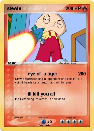 Pokémon stewie 637 637 - eye of a tiger - My Pokemon Card