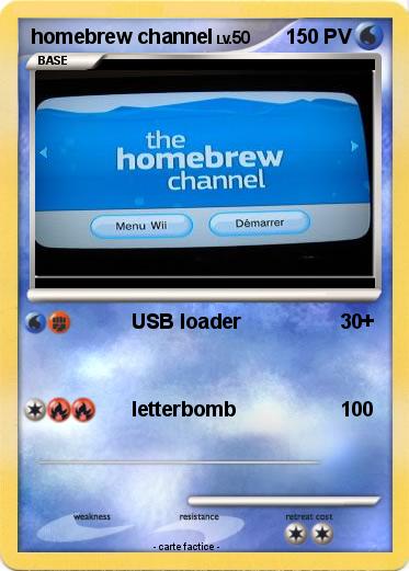 Pokémon homebrew channel - USB loader - Ma carte Pokémon