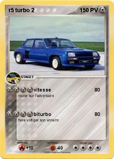 Pokémon r5 turbo 2 2 - vitesse - Ma carte Pokémon