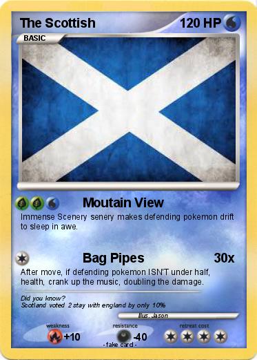 Pokémon The Scottish - Moutain View - My Pokemon Card