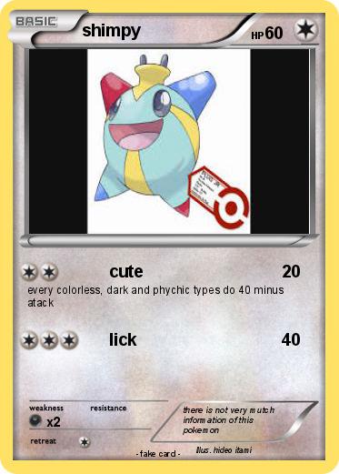 Pokémon shimpy - cute - My Pokemon Card