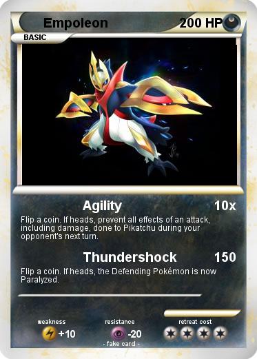 Pokémon Empoleon 955 955 - Agility - My Pokemon Card