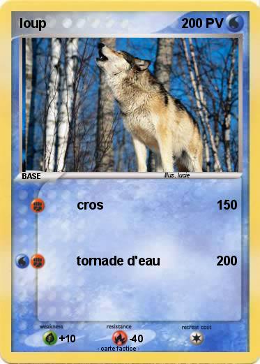 Pokémon loup 1069 1069 - cros - Ma carte Pokémon
