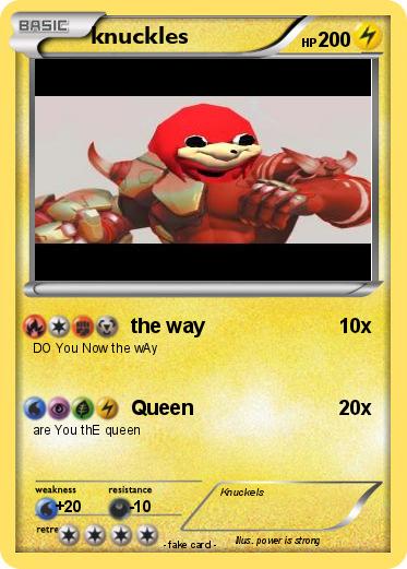 Pokémon knuckles 954 954 - the way - My Pokemon Card