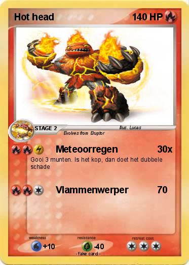 Pokémon Hot head 161 161 - Meteoorregen - My Pokemon Card
