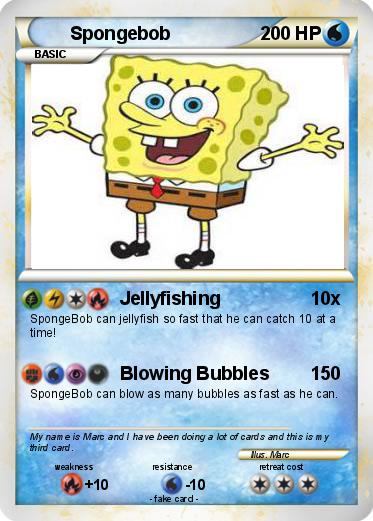 Pokémon Spongebob 2607 2607 - Jellyfishing - My Pokemon Card