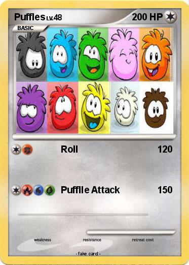 Pokémon Puffles 63 63 - Roll - My Pokemon Card