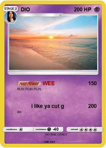 Pokémon DIO 254 254 - WEE - My Pokemon Card