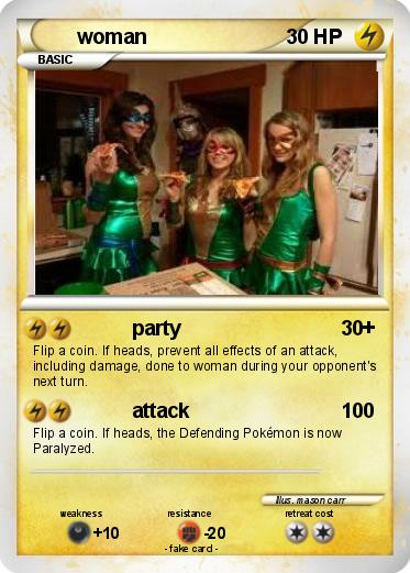 Pokémon woman 16 16 - party - My Pokemon Card