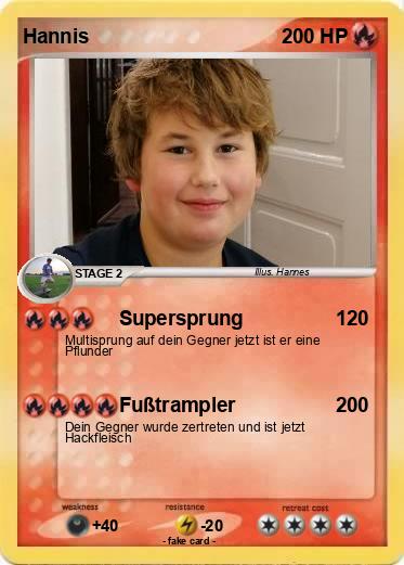 Pokémon Hannis - Supersprung - My Pokemon Card
