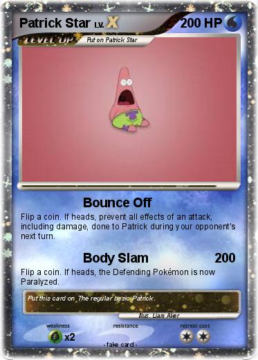 Pokémon Patrick Star 378 378 - Bounce Off - My Pokemon Card
