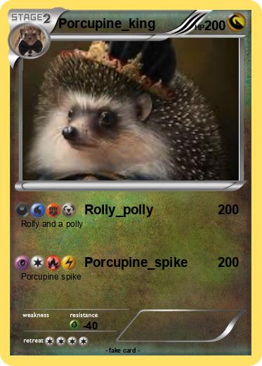 Pokémon Porcupine king - Rolly_polly - My Pokemon Card