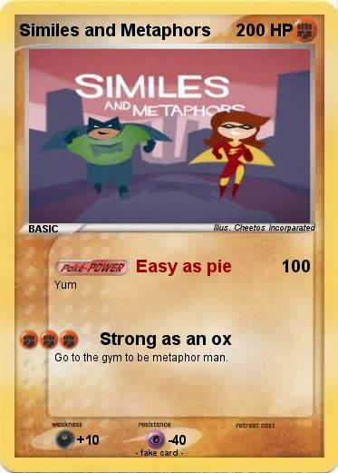 Pokémon Similes and Metaphors - Easy as pie - My Pokemon Card