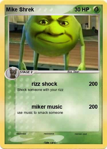 Pokémon Mike Shrek - rizz shock - My Pokemon Card
