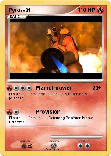 Pokémon Pyro 380 380 - Flamethrower - My Pokemon Card