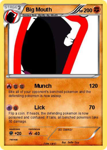 Pokémon Big Mouth 46 46 - Munch - My Pokemon Card