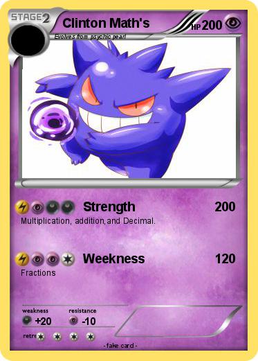 Pokémon Clinton Math s - Strength - My Pokemon Card