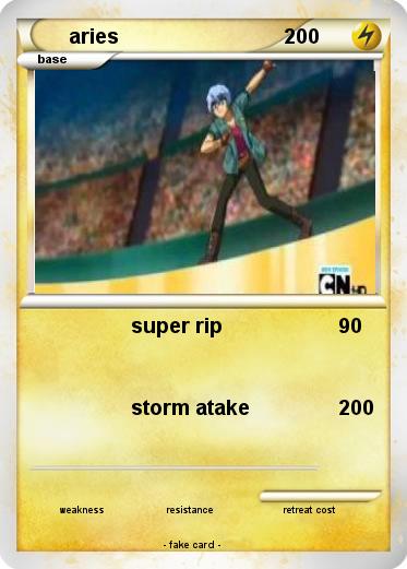 Pokémon aries 87 87 - super rip - Ma carte Pokémon